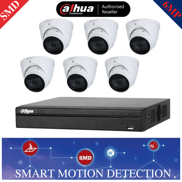 CCTV Surveillance Kits with 6 Cameras