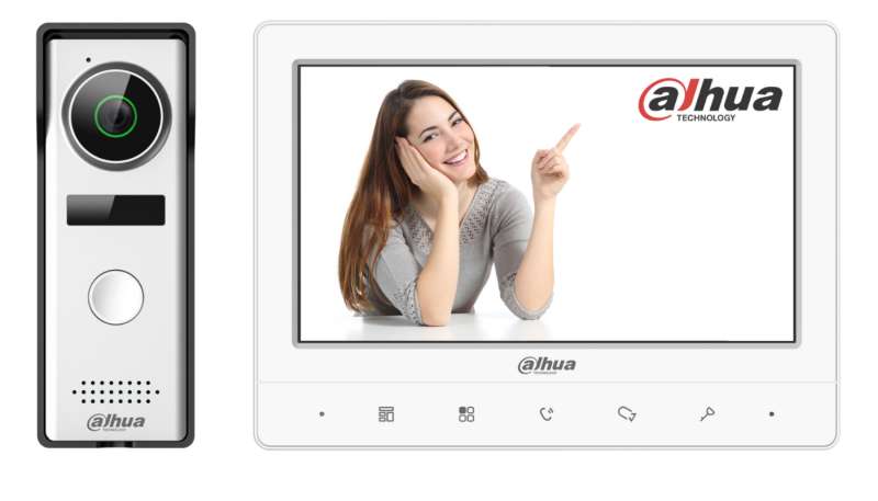 Dahua Intercoms Kits- White or Black Monitors- Smartphone App
