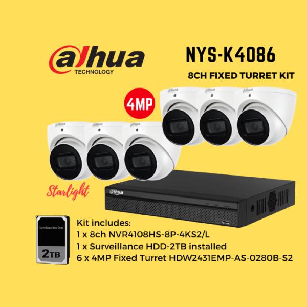 CCTV Kits with 8 Channel Network Recorders
