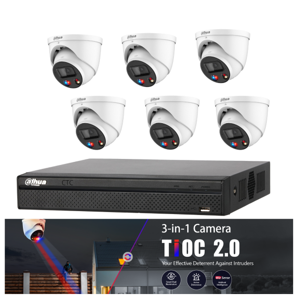 Dahua CCTV Surveillance Kit with Six Cameras