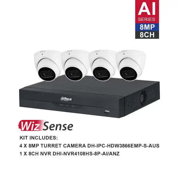Dahua 8MP Surveillance Kit 8 Channel Kit DH-K8084T