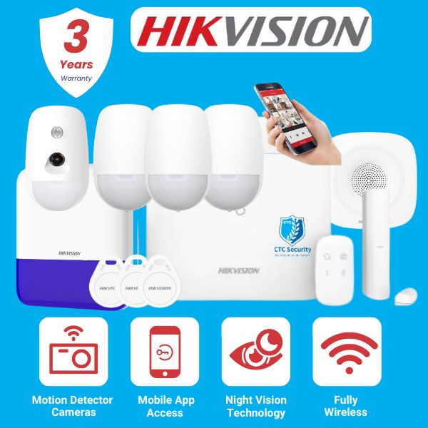 Wireless Alarm System Hikvision AX Pro with Smartphone App