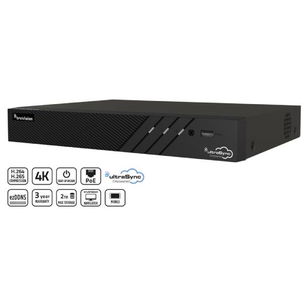 TruVision 16 Channel Network Video Recorder, 4TB, TVN-1216S-4T