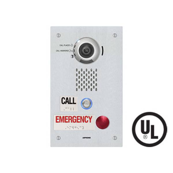 Aiphone IP Video Emergency Door Station- Single Call Button